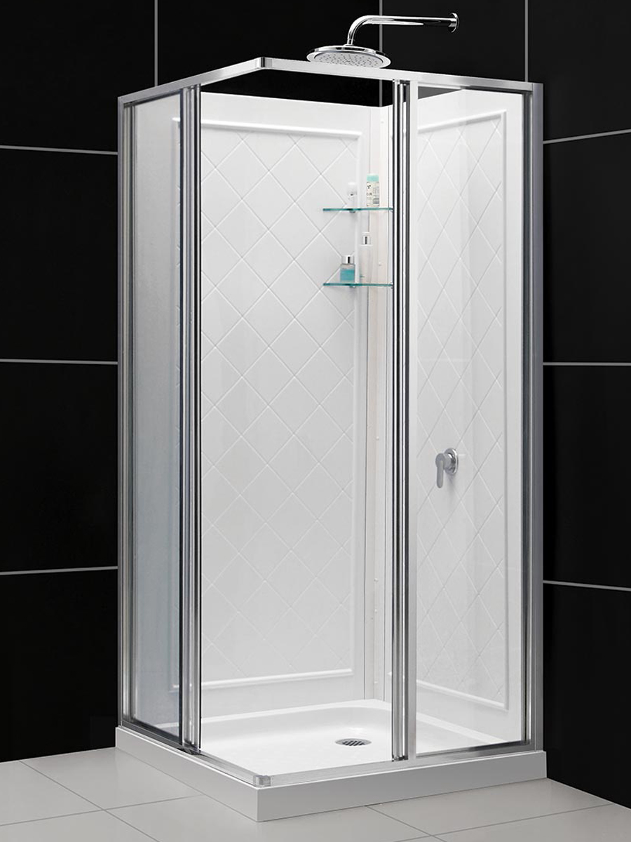 Dreamline Cornerview Framed Sliding Shower Enclosure 36 By 36 Double